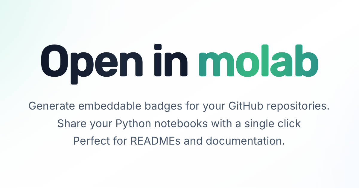 Open from GitHub | marimo